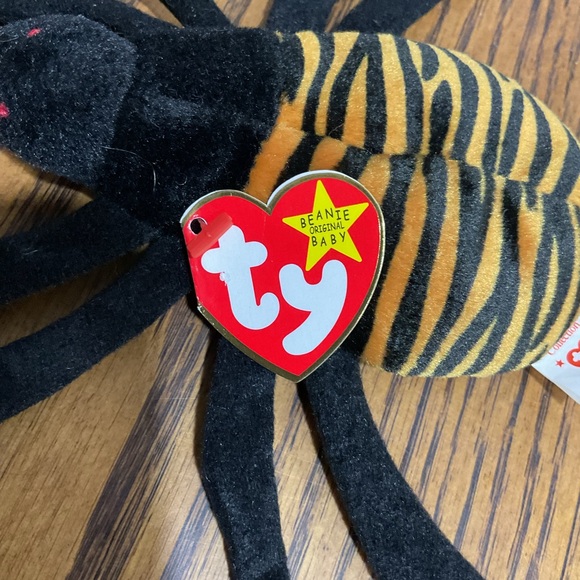 Ty | Toys | Ty Spinner Spider Black And Orange Beanie Baby For ...